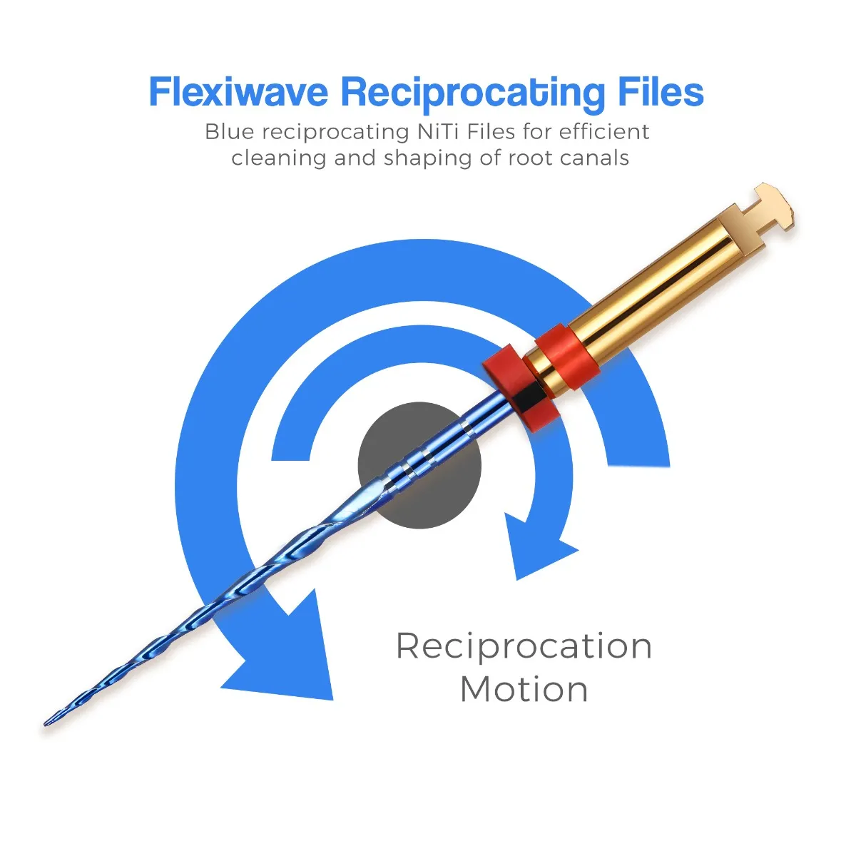 Waldent Flexiwave Reciprocating Files (21mm) - NiTi Files for Efficient ...