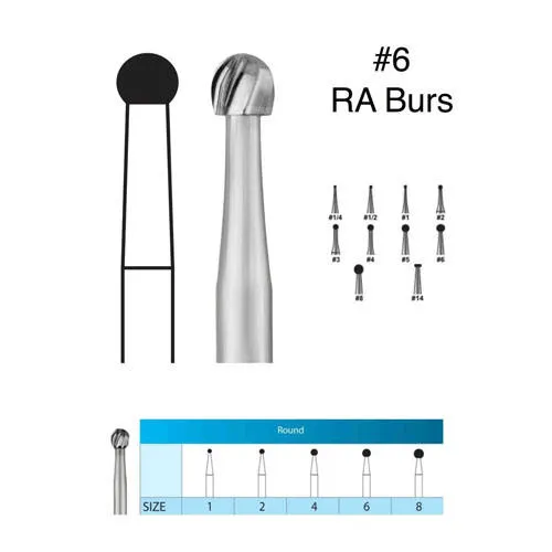 "Buy Best-Quality SS White Round Carbide Bur RA-6 Online | DentalKart
