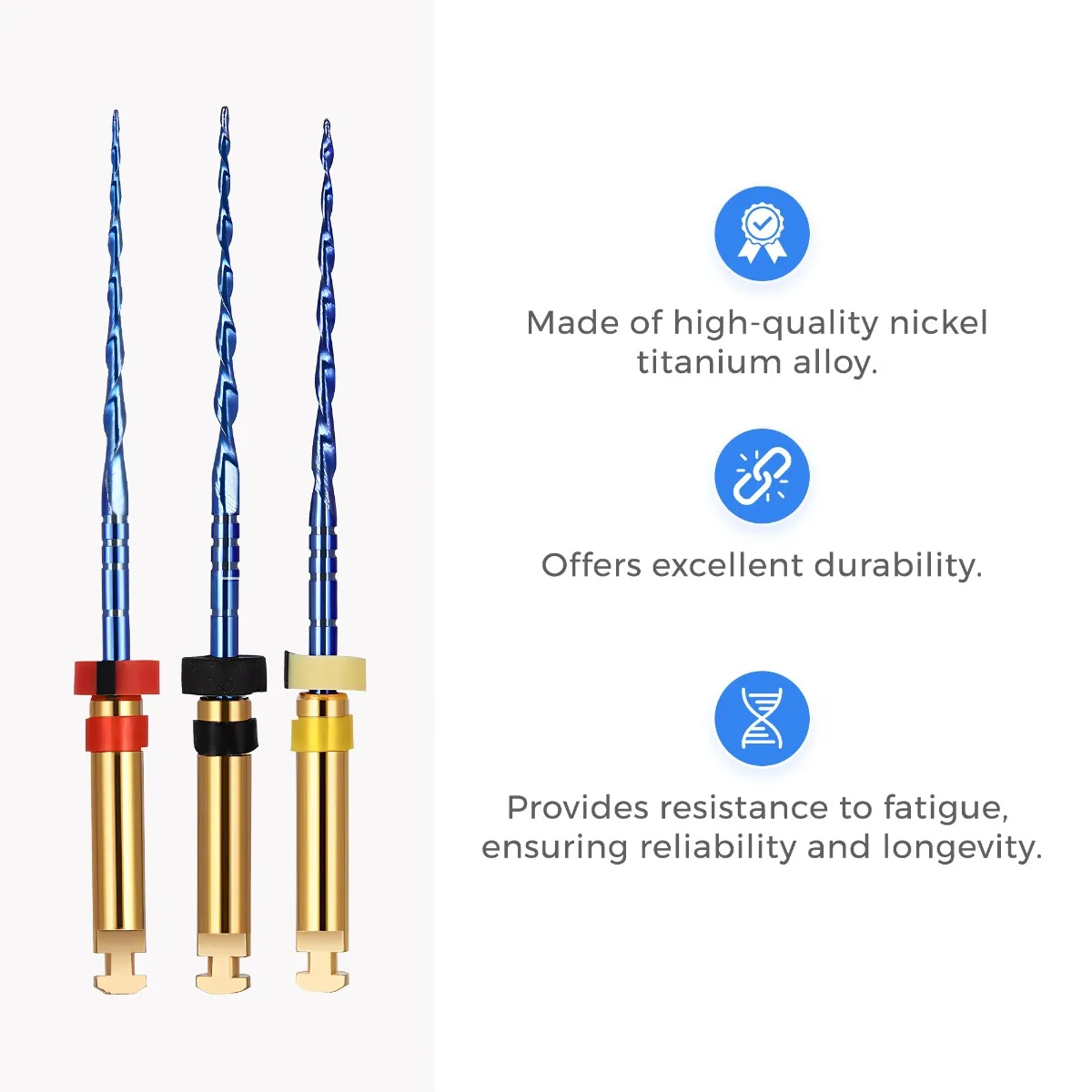 Waldent Flexiwave Reciprocating Files (25mm) - NiTi Files for Effective ...