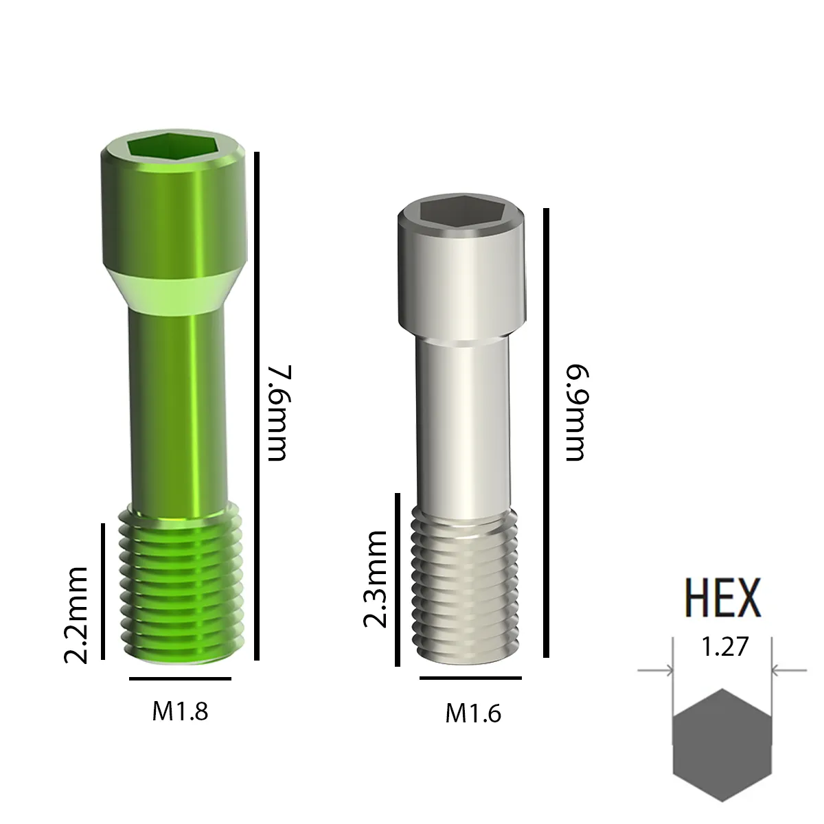 EZ Fit Alpha Bio Neo Compatible Colored Titanium Abutment Screws Online ...