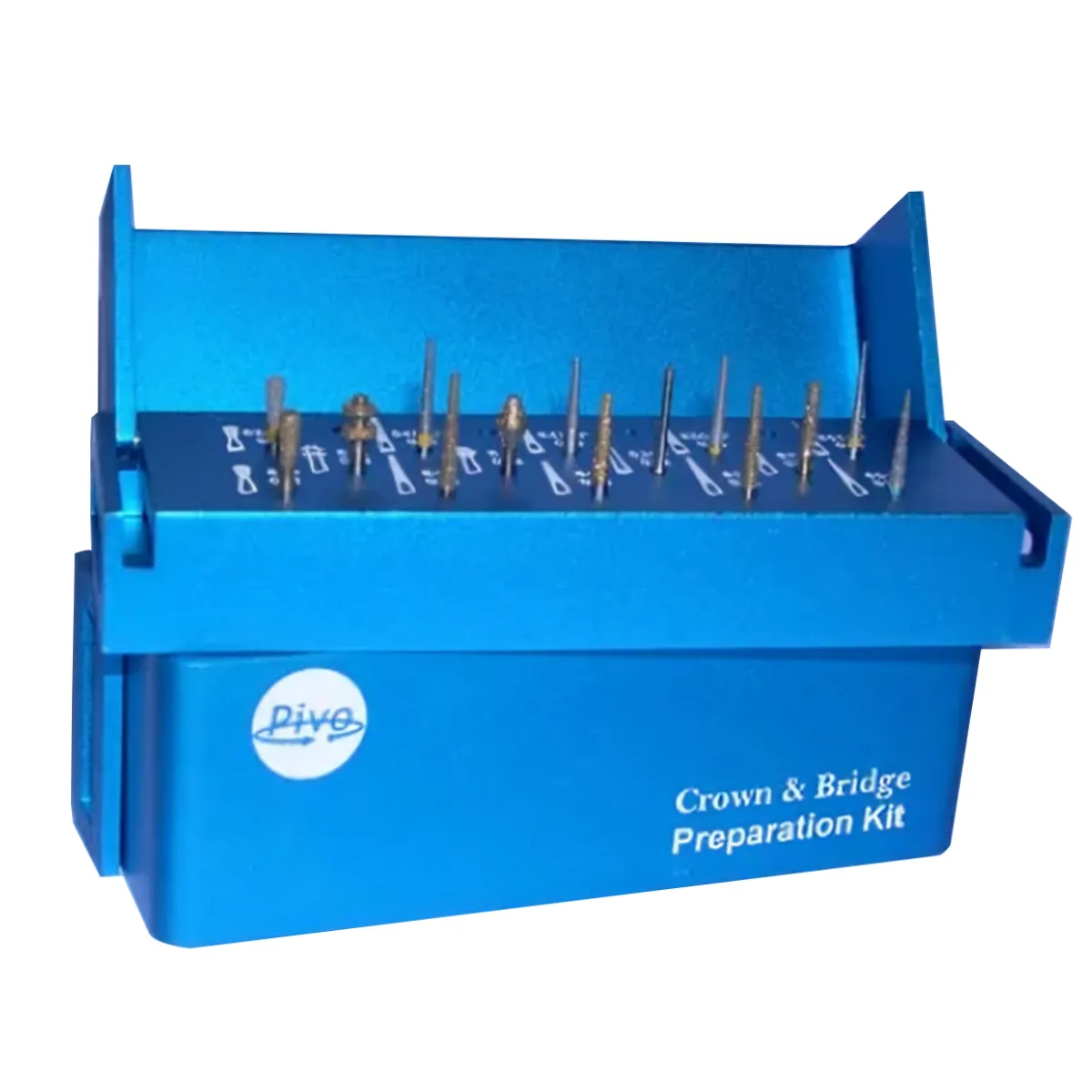 Pivo Crown & Bridge Preparation Airotor Burs Kit (Set Of 14)