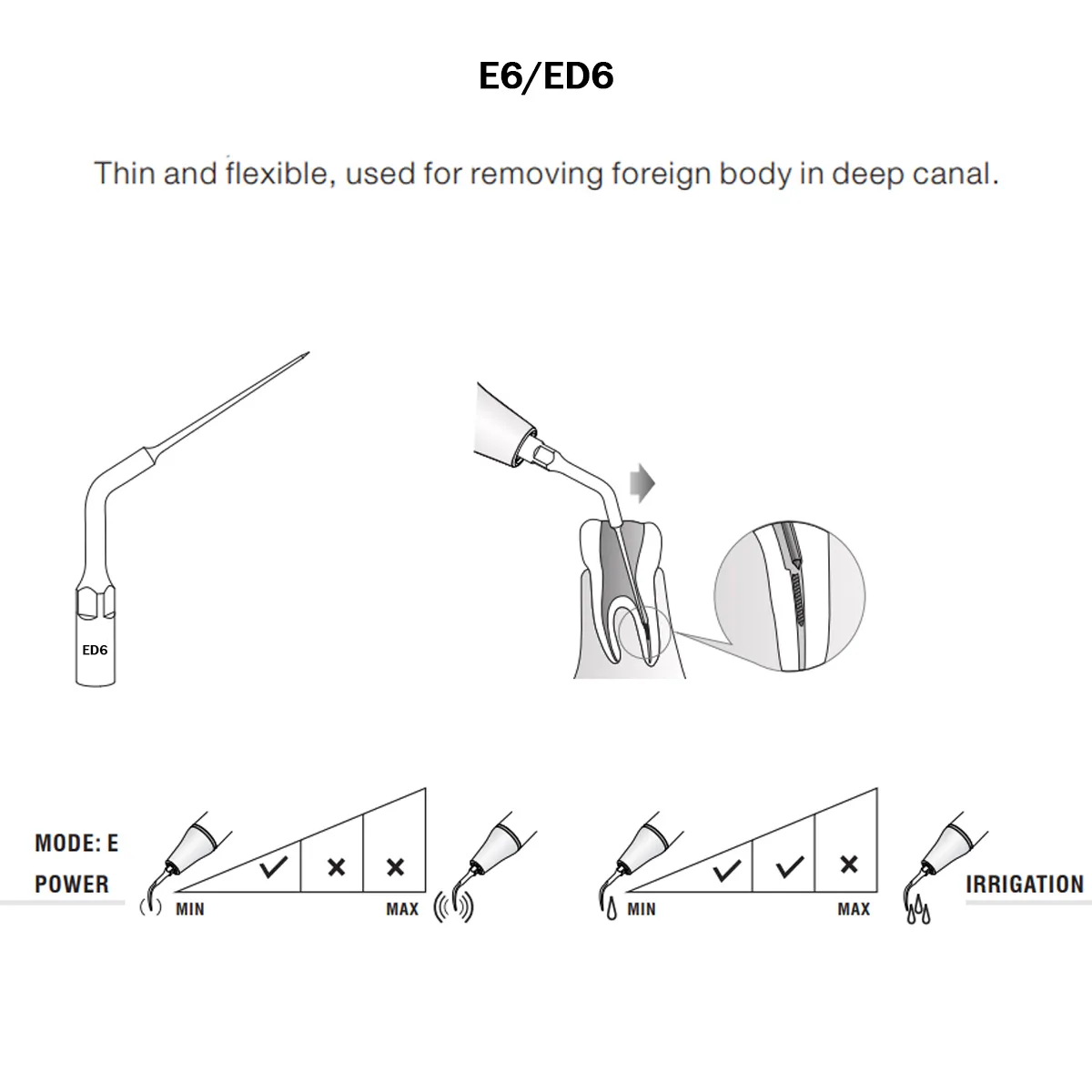 Woodpecker Scaler Tip - ED6