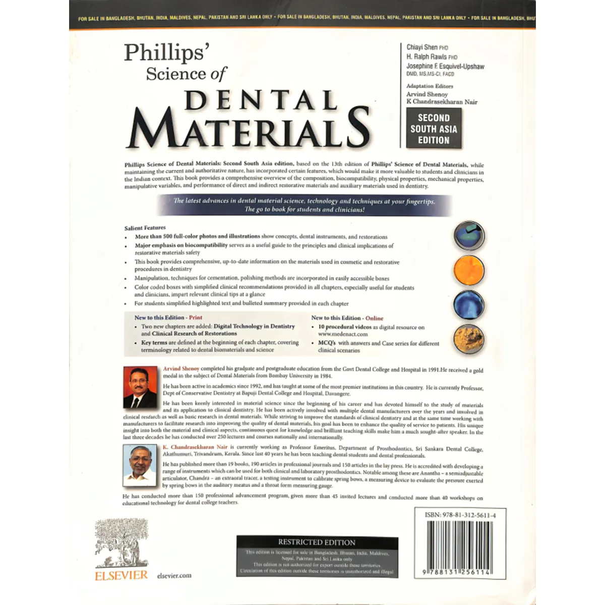 Buy Phillips' Science Of Dental Materials - Second South Asia Edition ...