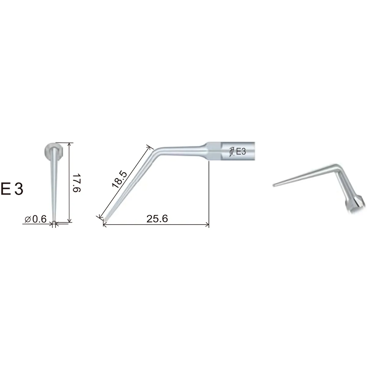 Buy Woodpecker Scaler Tip E3 for UDS & EMS Scalers | Dentalkart