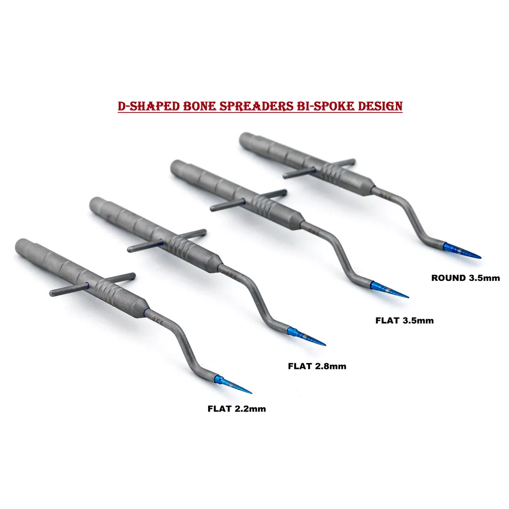 Jull-Dent D-Shaped Spreaders with Bi Spoke Pattern Set of 4