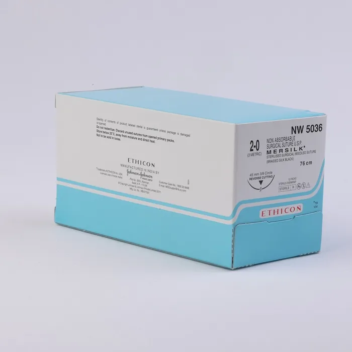 Ethicon Mersilk #2-0 Black Braided Suture Online at Best Price | Dentalkart.com