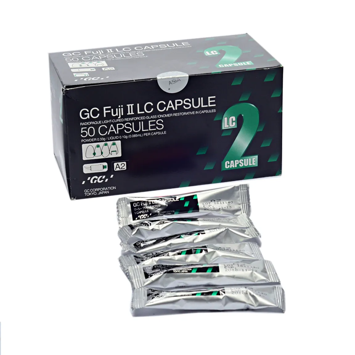 GC Fuji 2 LC Capsules: Radiopaque Light-Cured Glass Ionomer Restorative ...