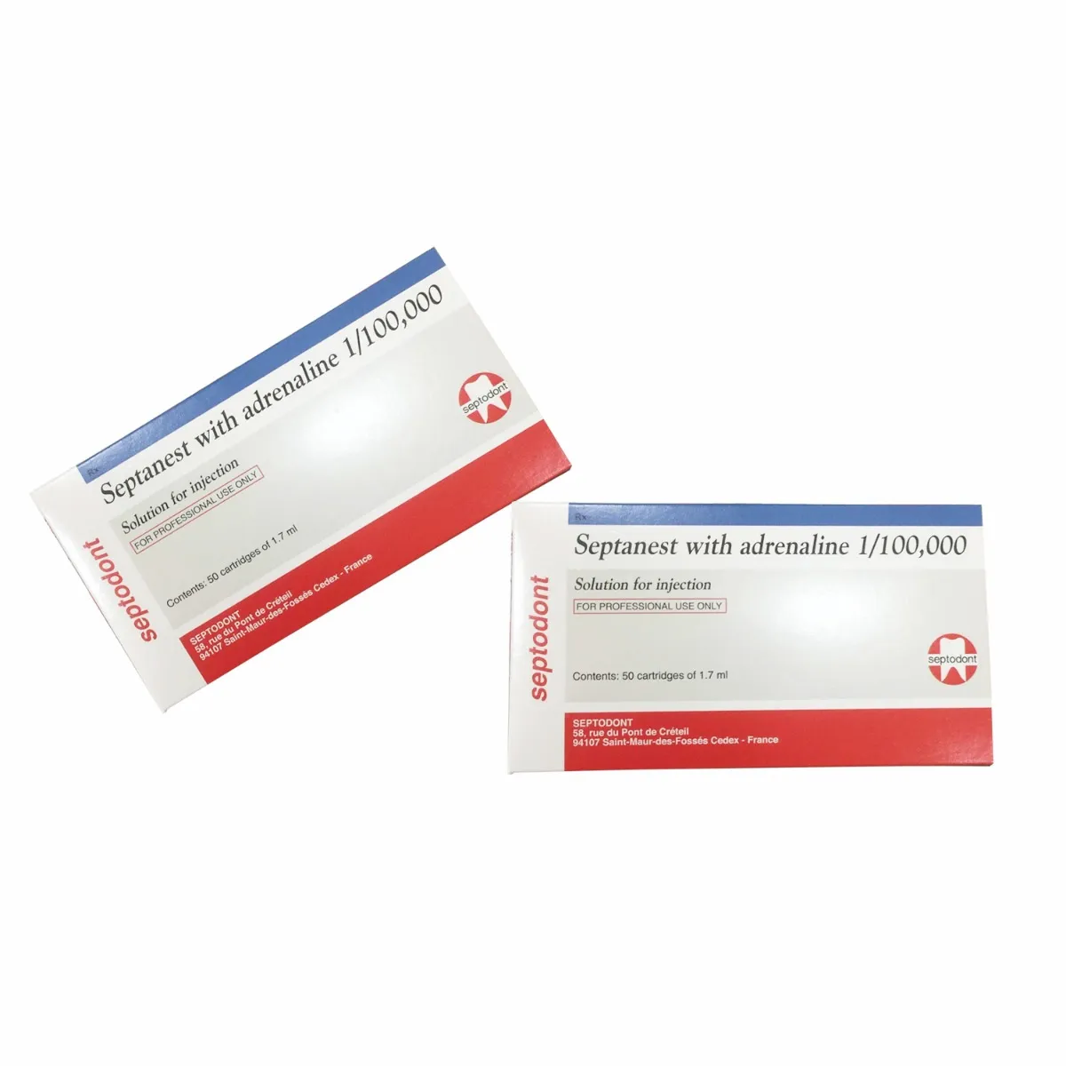 Buy Septodont Septanest 4% Articaine With 1:100,000 Epinephrine - Best ...