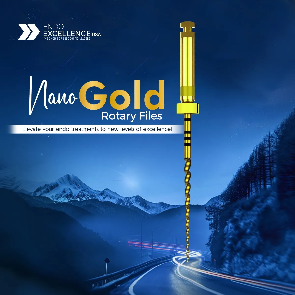 Endo Excellence Nano Gold Rotary Files -21mm | Dentalkart