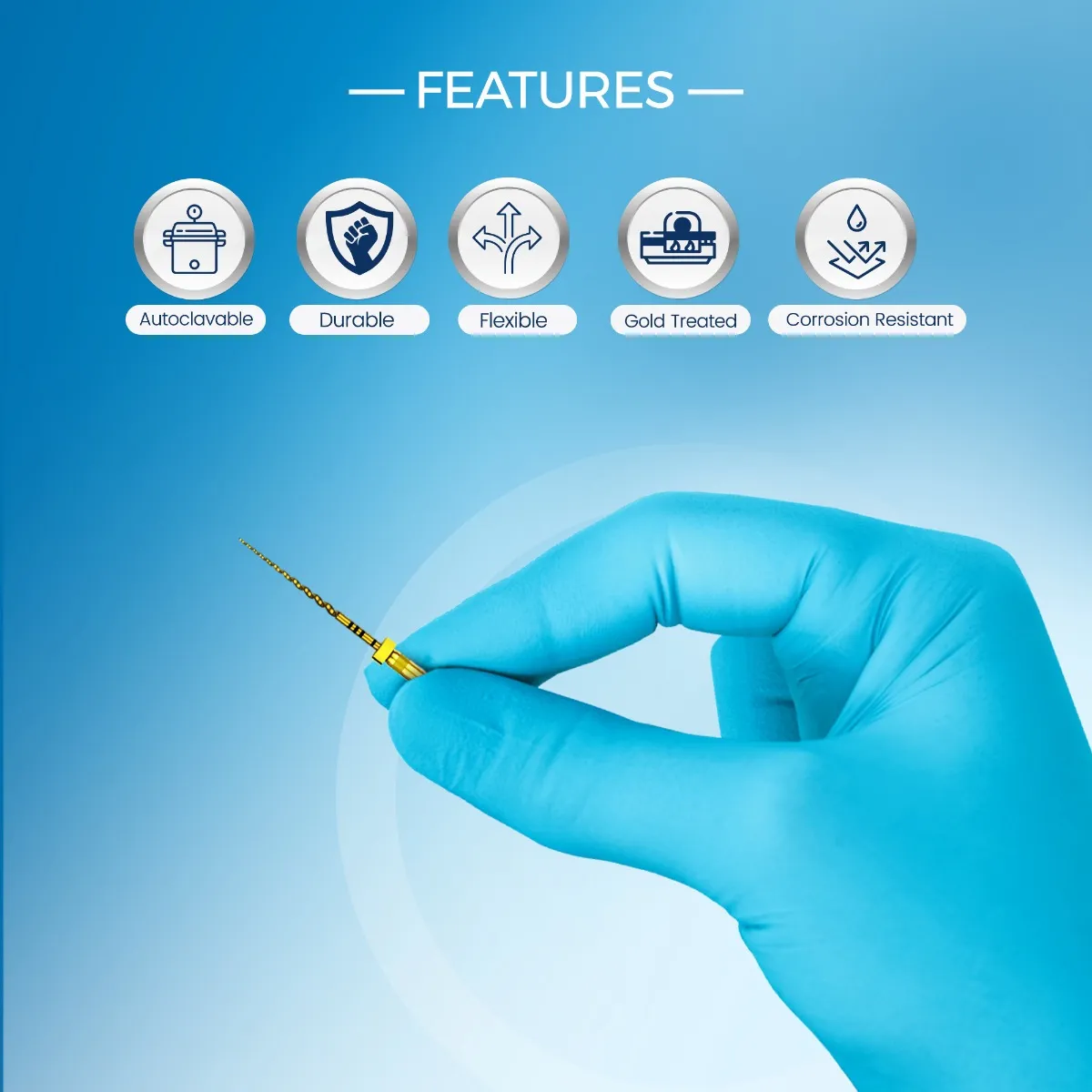 Endo Excellence Nano Gold Rotary Files -21mm | Dentalkart