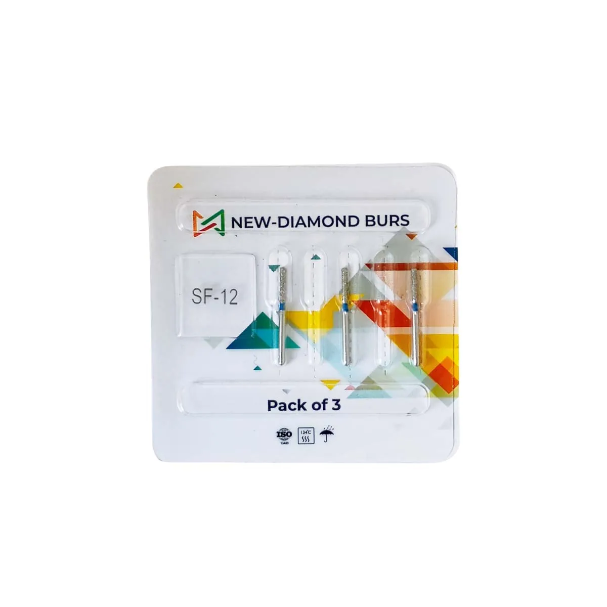 NewDiamond Straight Fissure Diamond Bur -SF (Pack of 3) | DentalKart