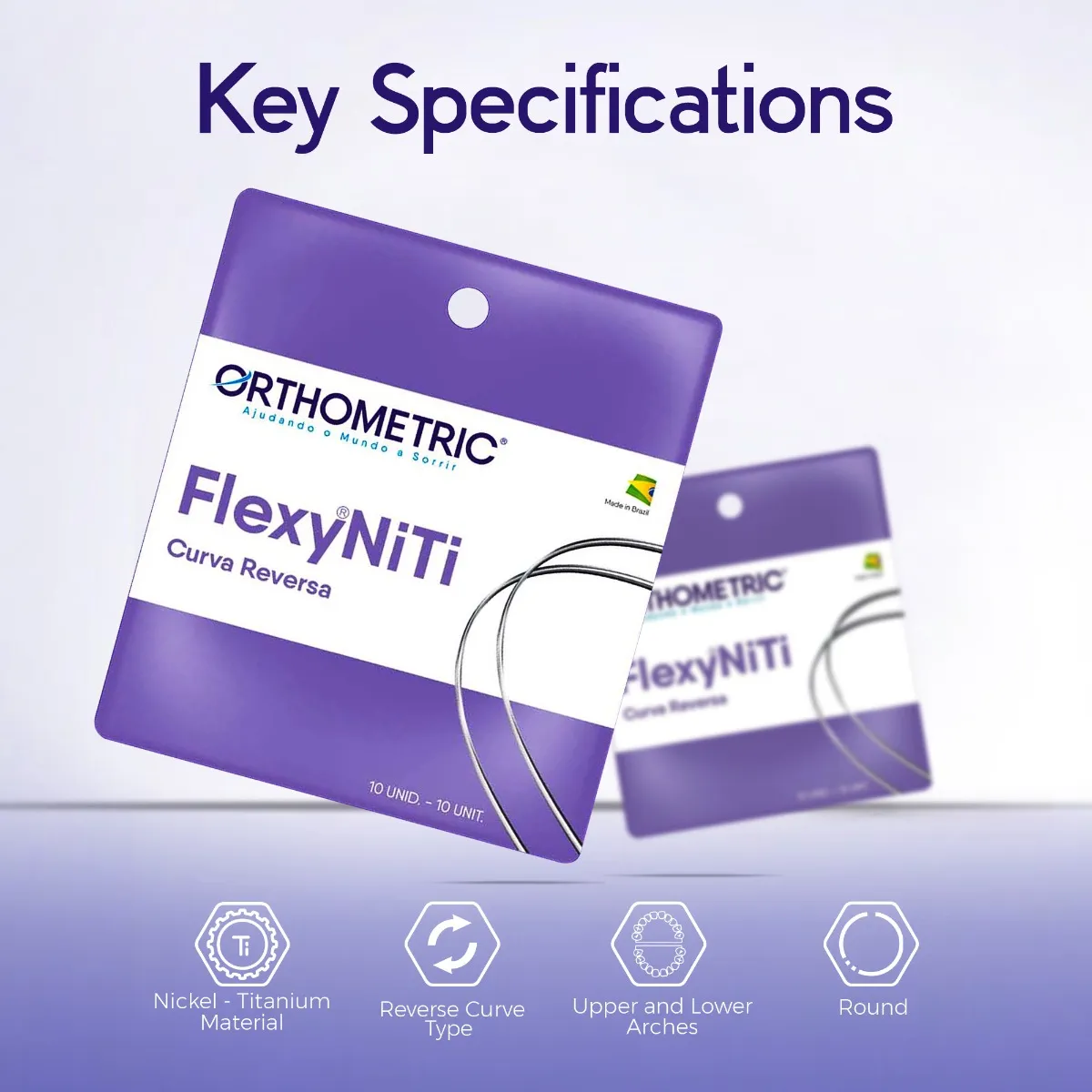 OrthoMetric Flexy NiTi Reverse Curve Intraoral Archwires