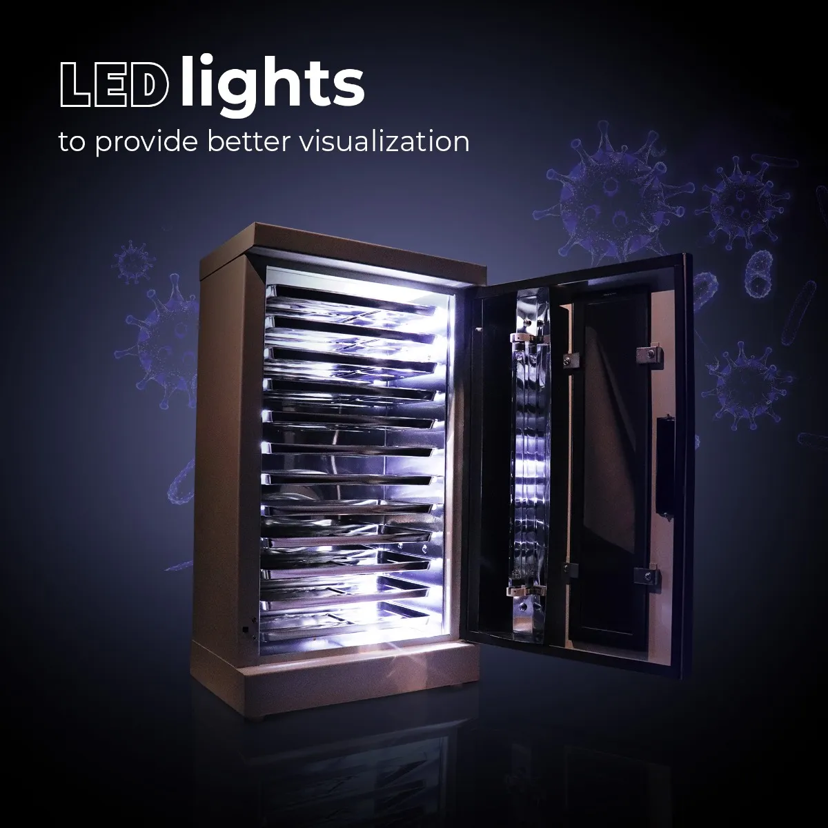 Dentis UV Chamber Insta-UV (12 Stainless Steel Trays) | Dentalkart