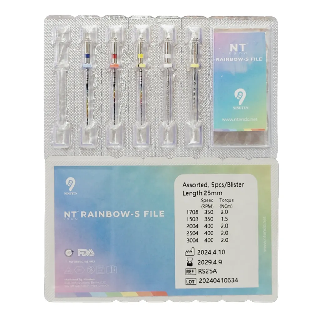 NT Rainbow S NiTi Rotary Files | Advanced Root Canal Treatment | Dentalkart