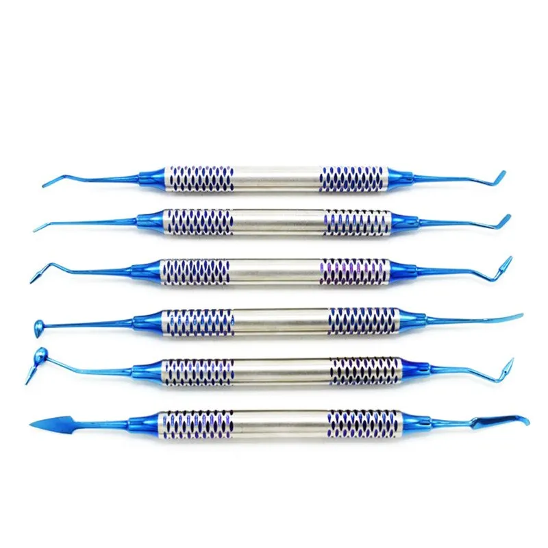 GII Composite Instruments Teflon Coated - Blue (set of 6)