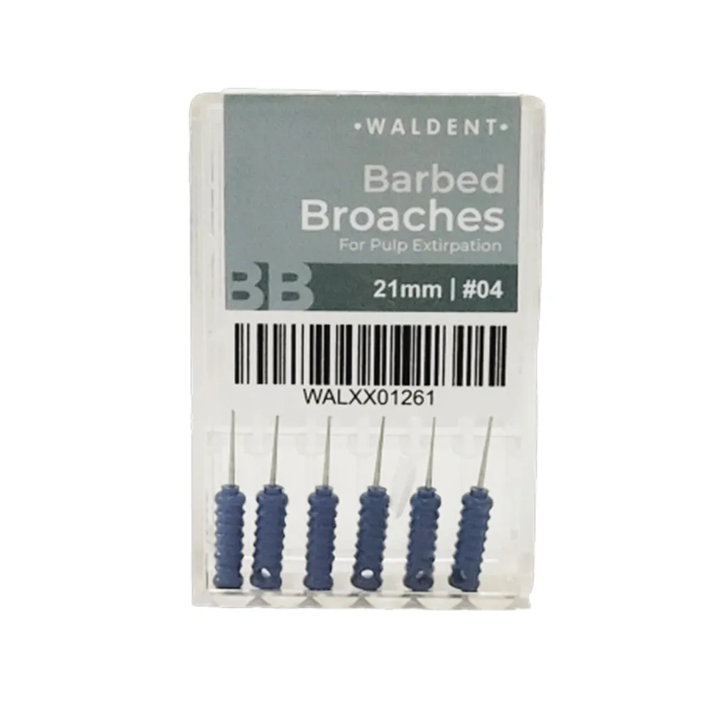 Waldent Barbed Broaches 21mm (Pack of 6) | Dentalkart