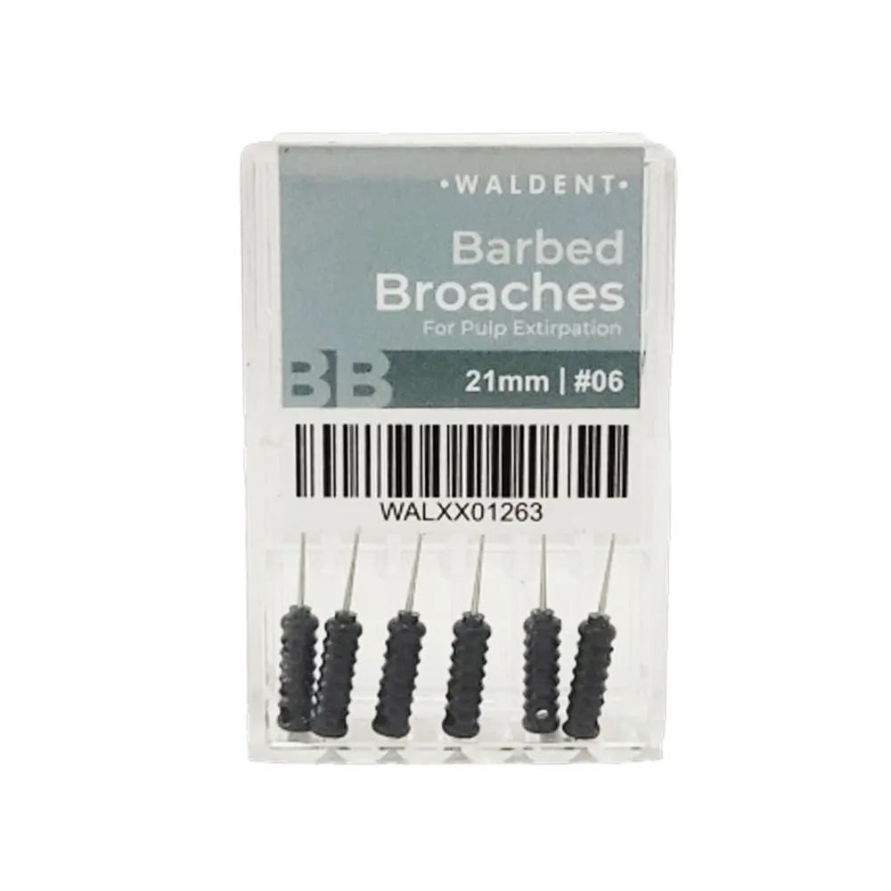 Waldent Barbed Broaches 21mm (Pack of 6) | Dentalkart