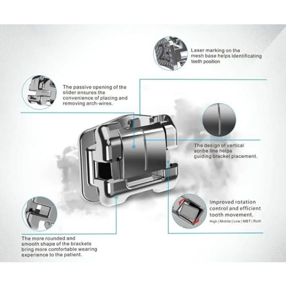 Koden EZ Lock MBT Metal Self Ligating Bracket Kits