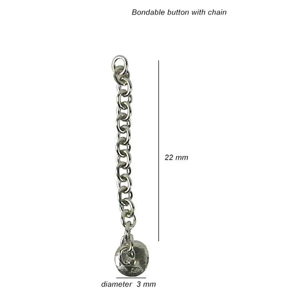 Koden Bondable Button With Chain (Pack of 2)
