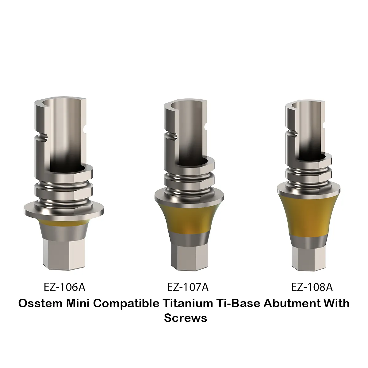 EZ Fit Osstem Mini Compatible Titanium Ti-Base Abutment With Screws Online at Best Price ...