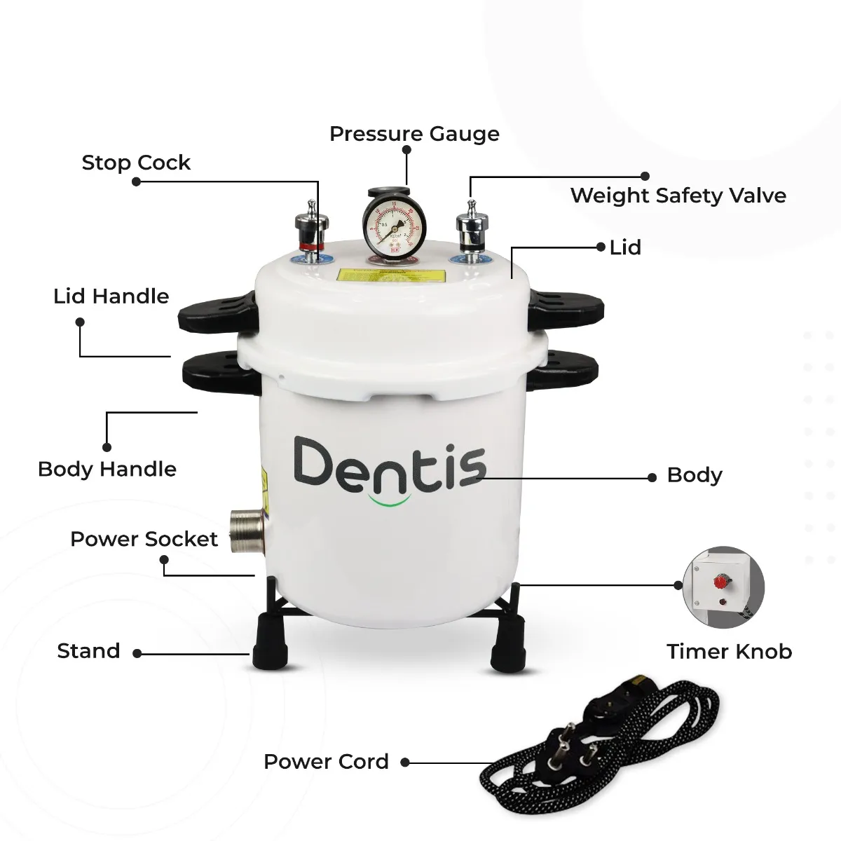 Buy Dentis Insta-Clave Autoclave - 14L with Timer & Drum | High ...