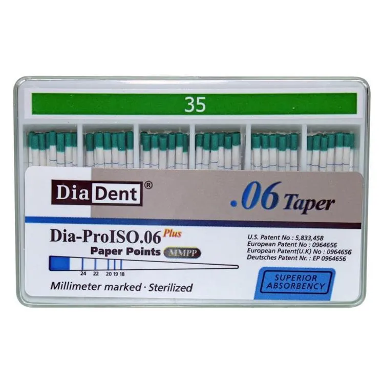 Diadent Paper Point Special Tapered 6% for Efficient Root Canal Drying