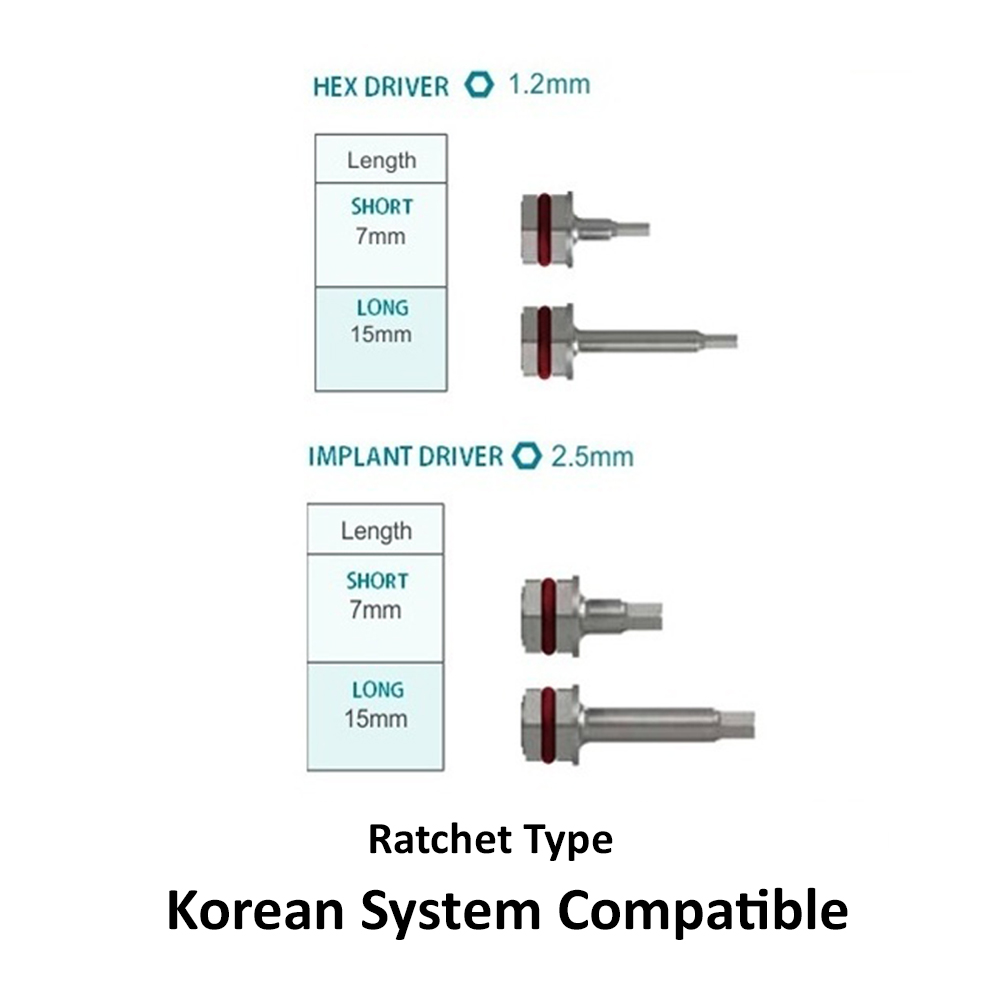 Julldent Impant Drivers and Hex Drivers