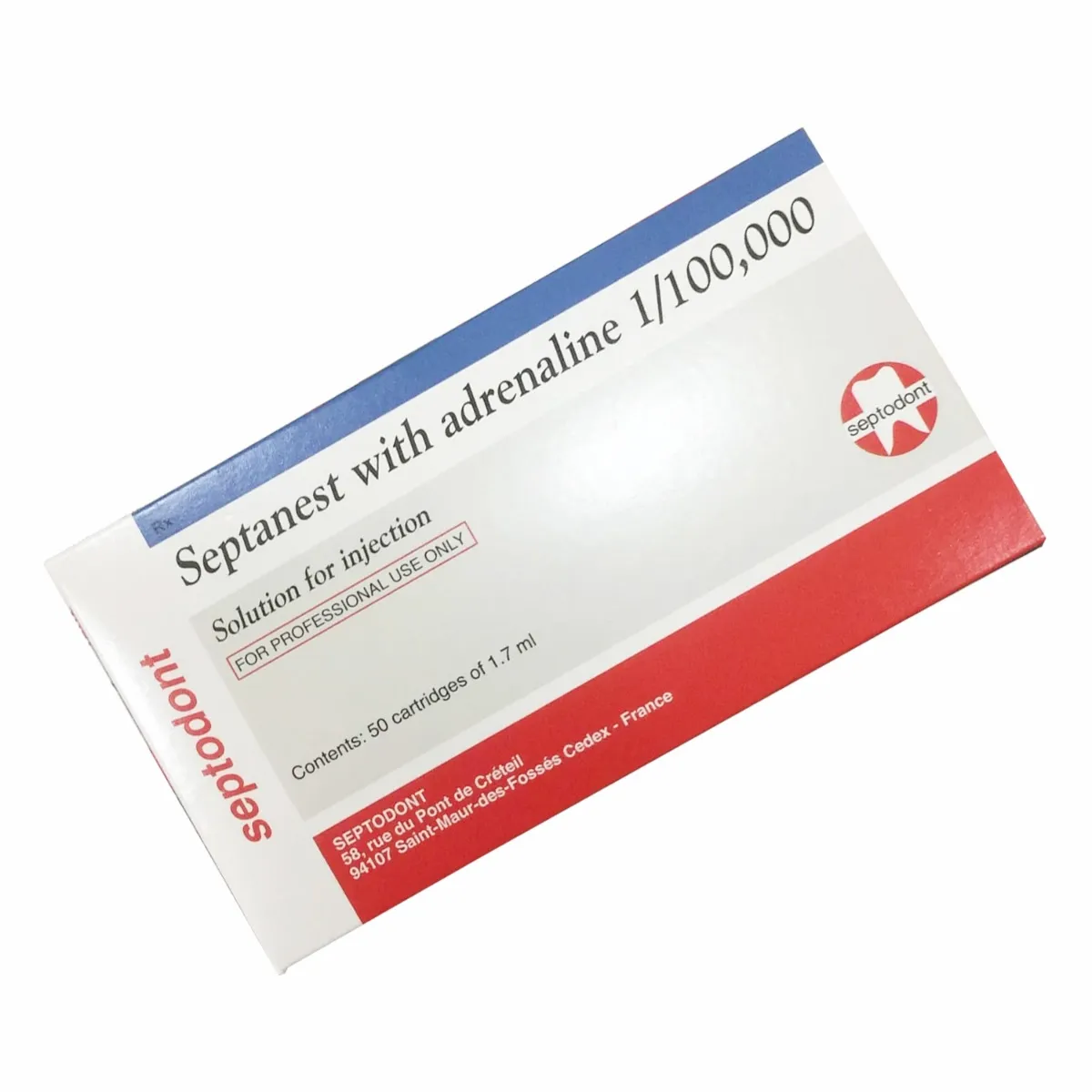Buy Septodont Septanest 4% Articaine With 1:100,000 Epinephrine - Best ...