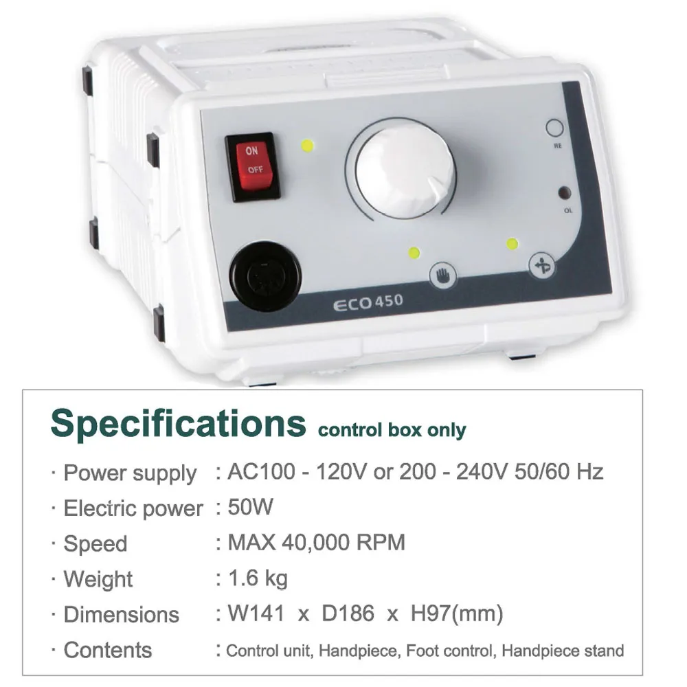 Buy Marathon Eco 450 Laboratory Micromotor with 37L Handpiece on Dentalkart