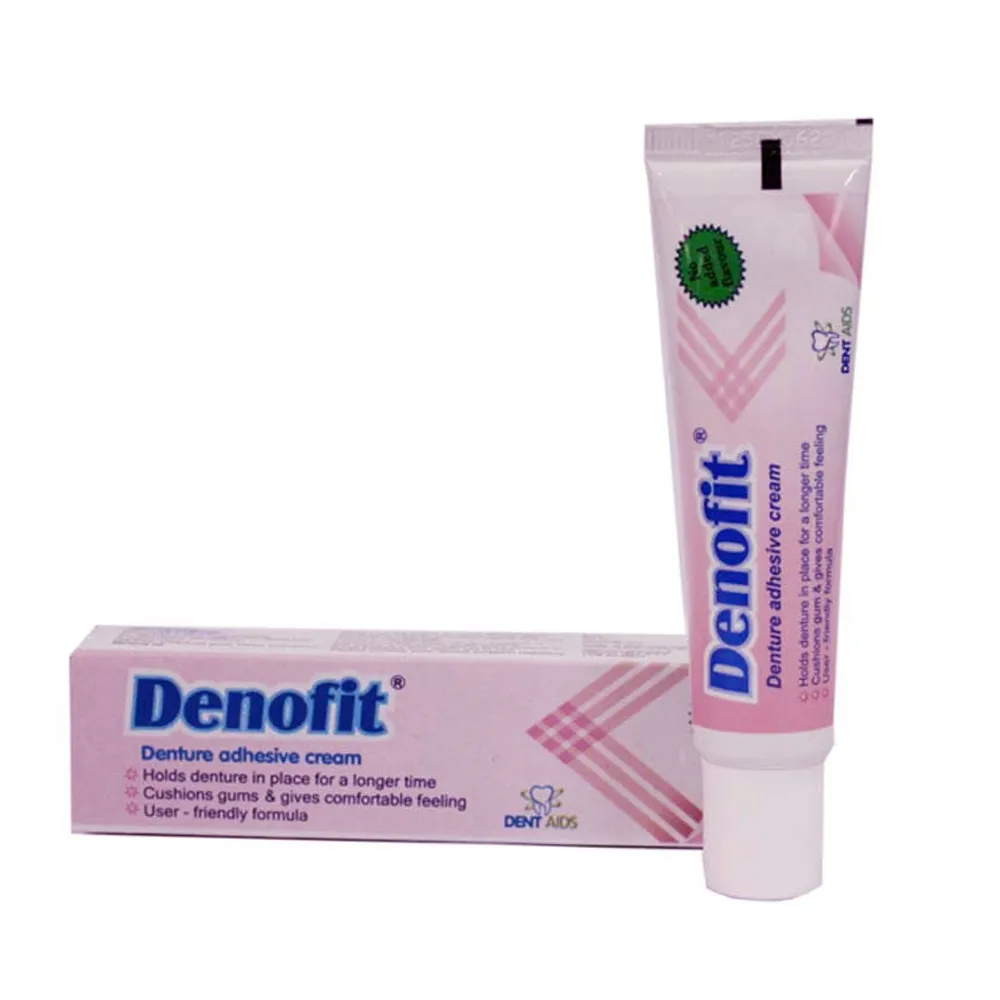 Dentaids Denofit Denture Adhesive Cream 15gm (Pack of 12) Online at ...