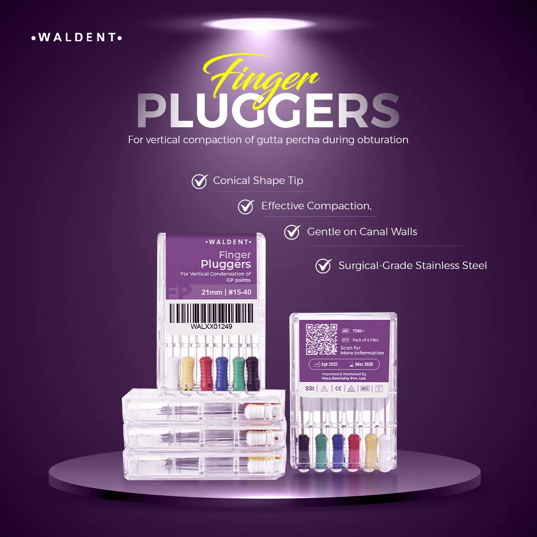 Waldent Finger Pluggers 21mm (Pack of 6) | Dentalkart