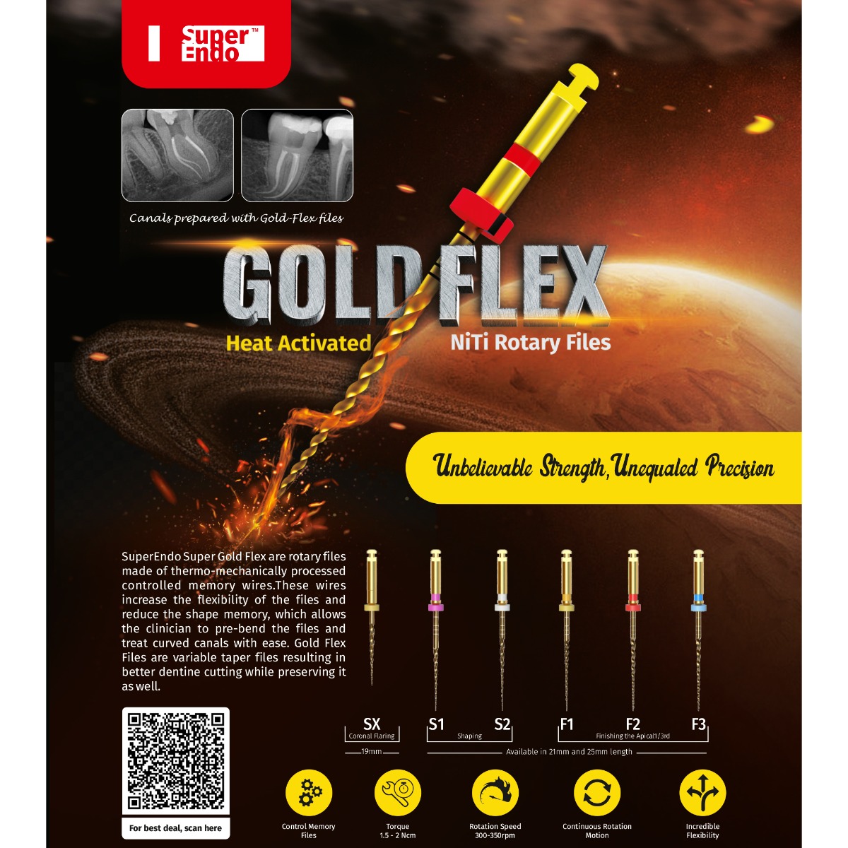 Super Endo Rotary Files: Buy SuperEndo Gold-Flex Rotary Files online at ...