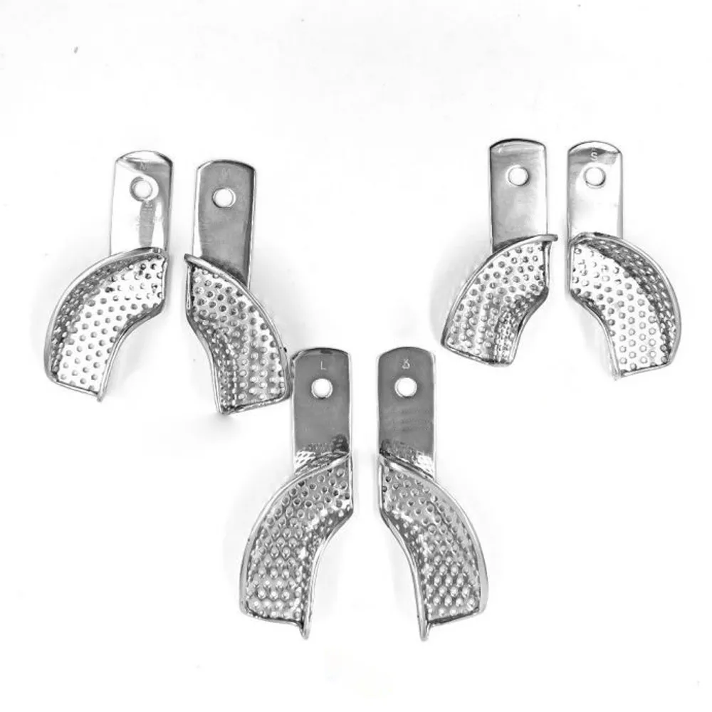 Waldent Perforated Rim Lock Half Impression Trays