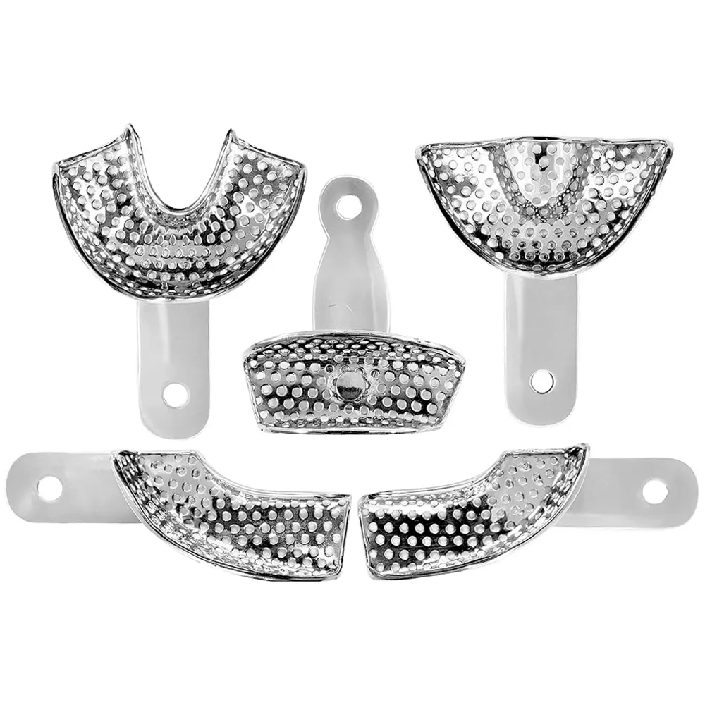 Waldent Perforated Rim Lock Half Impression Trays