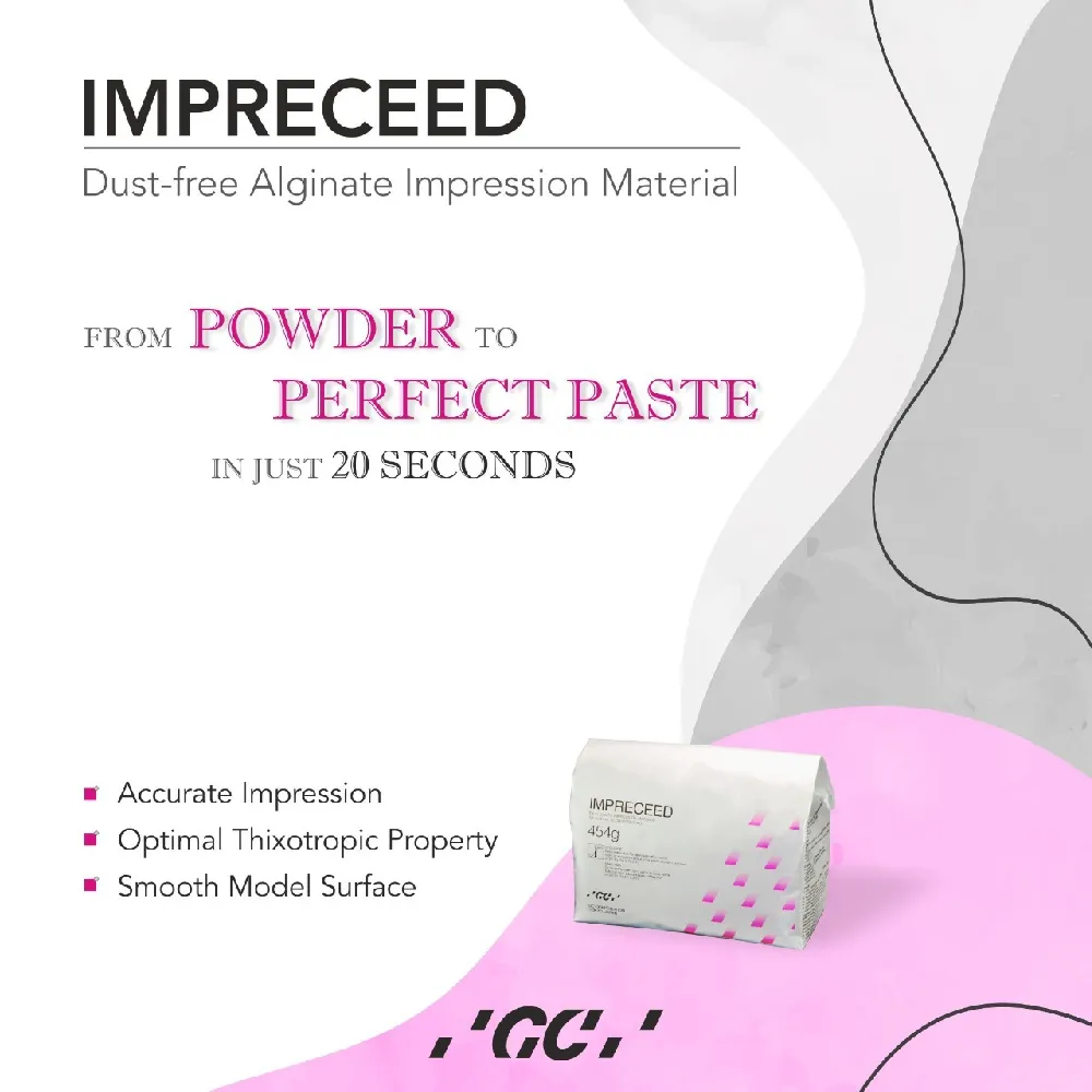 GC Alginate: GC Impreceed Alginate Impression Material - Non-Chromatic ...