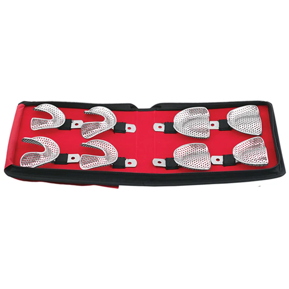 Oracraft Impression Tray Edentulous Perforated Kit Set of 8