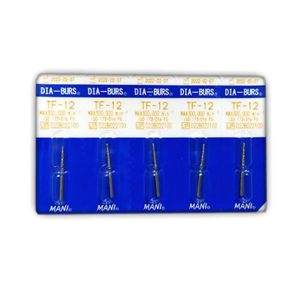 Mani Diamond Burs - Taper Flat End / Tf Series | DentalKart