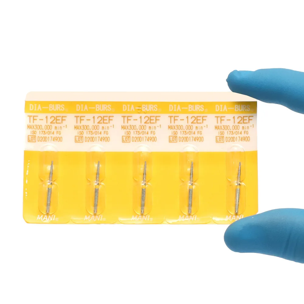 Mani Diamond Burs - Taper Flat End / Tf Series | DentalKart