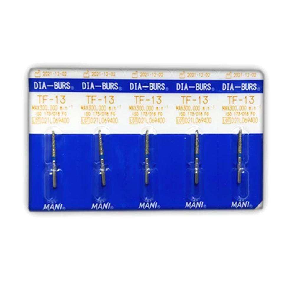 Mani Diamond Burs - Taper Flat End / Tf Series | DentalKart