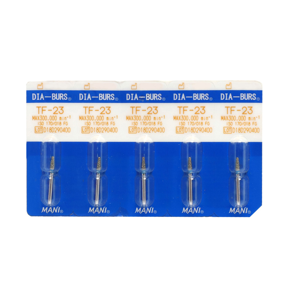 Mani Diamond Burs - Taper Flat End / Tf Series | DentalKart