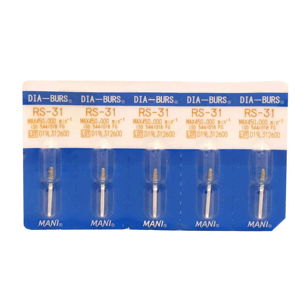 Mani Diamond Burs - Rounded Shoulder / Rs Series | Dentalkart