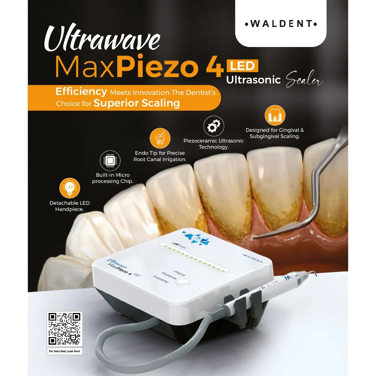 Max Piezo 4 LED Ultrasonic Scaler: Buy Advanced Ultrasonic Scaler ...