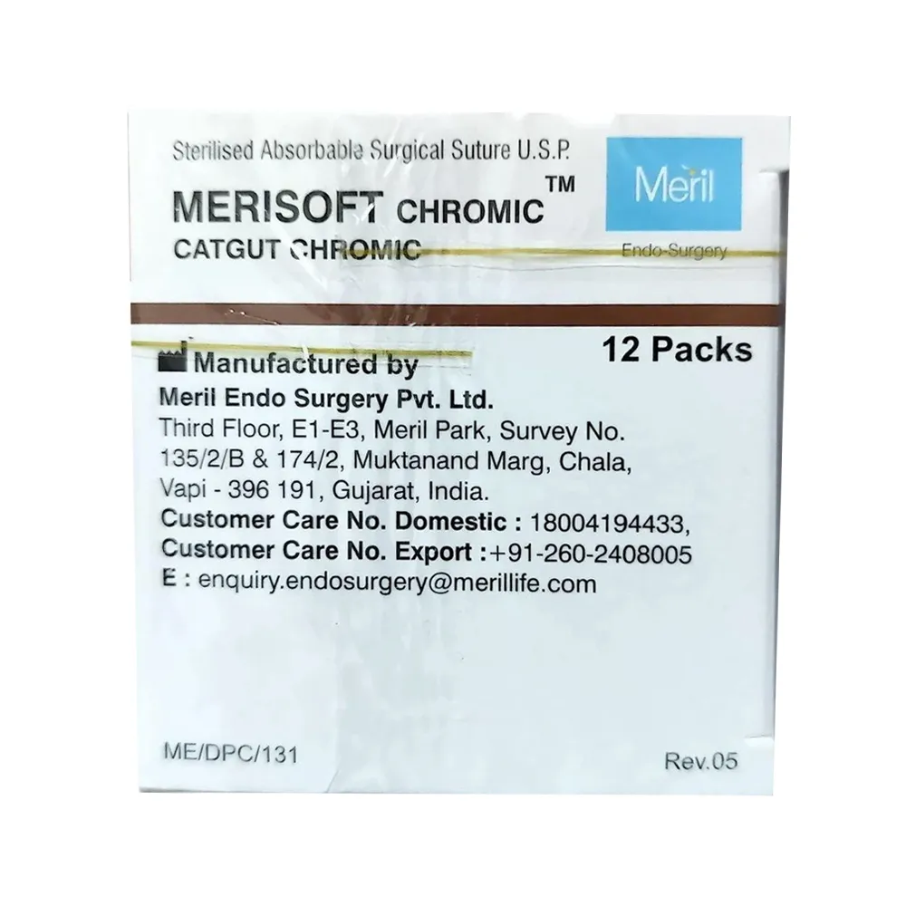 Meril Merisoft Chromic #3-0 Catgut Suture