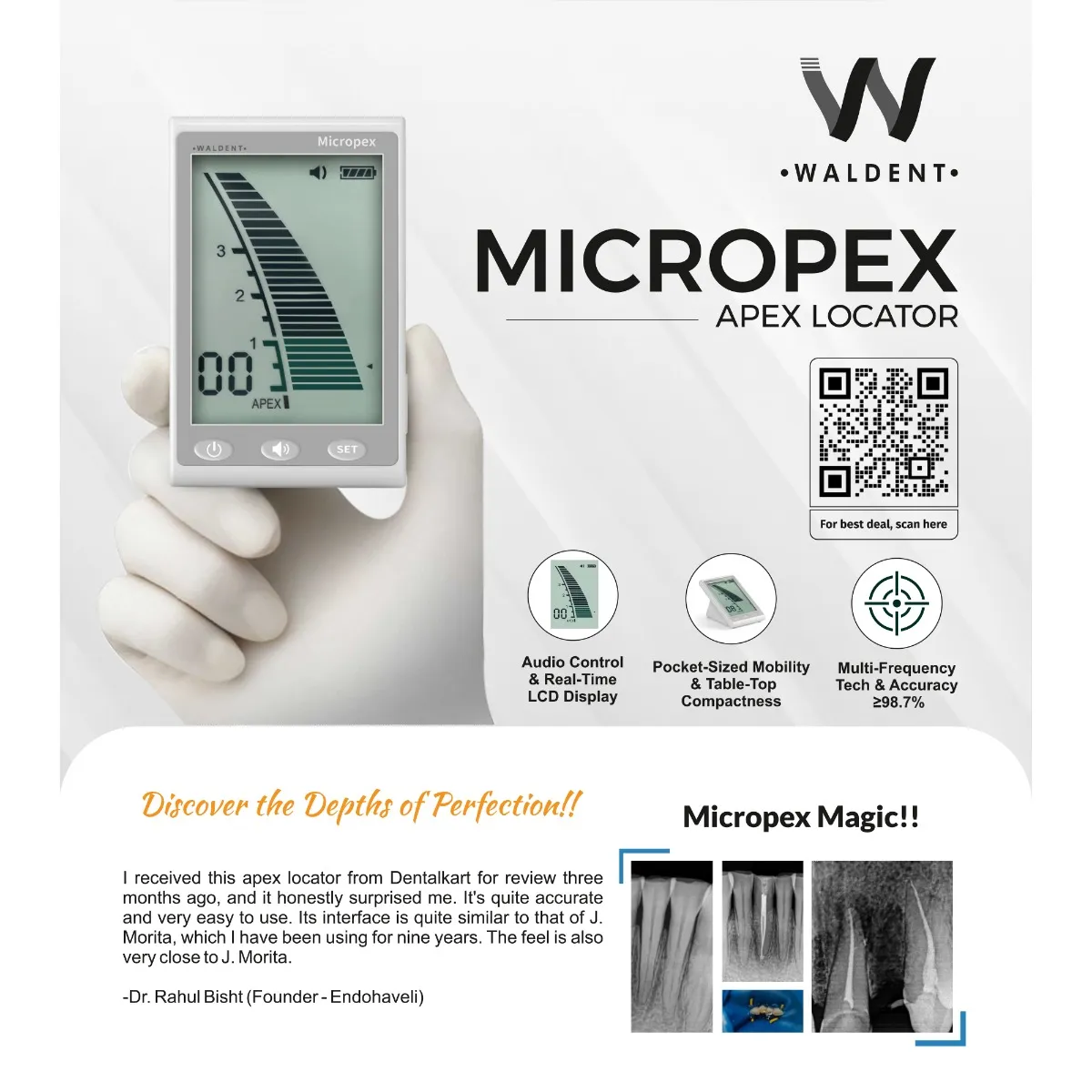 Buy Waldent Micropex Apex Locator Online at best price| Dentalkart