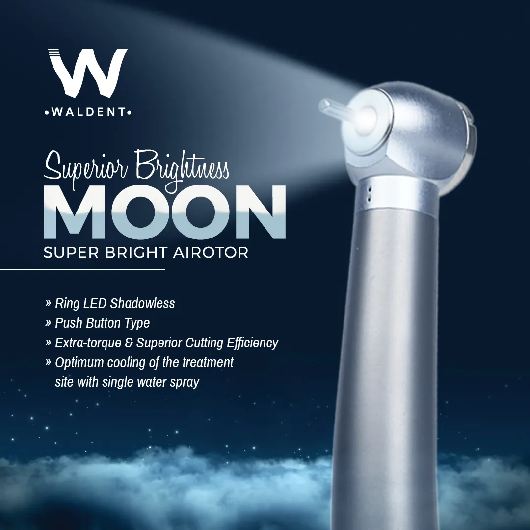 Waldent Moon Super Bright Airotor And Cartridge | Dentalkart