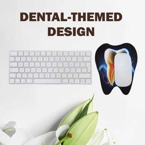 Unique Dents Tooth Shape Mouse Pad