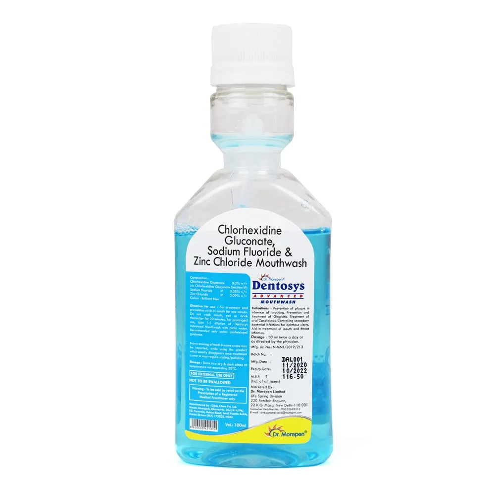 Dentosys advanced mouthwash