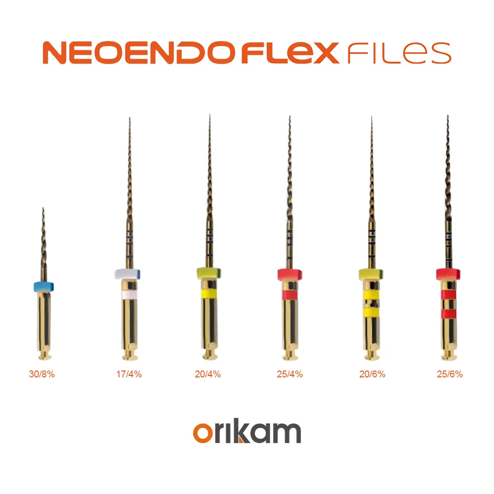 NeoEndo Flex Rotary Files 25mm | Highly Flexible NiTi Heat-Treated ...