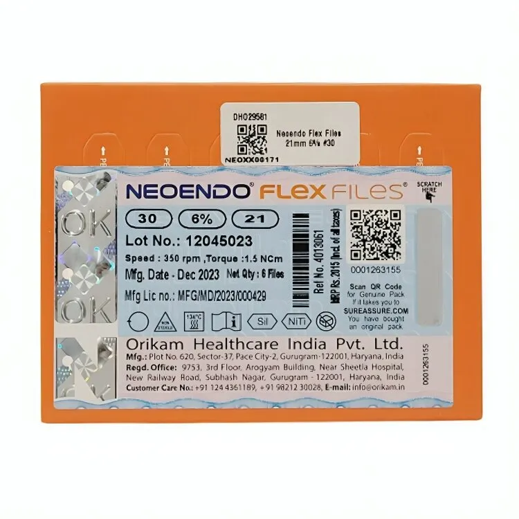 NeoEndo Rotary Files: Buy Neoendo Flex Rotary Files 21mm Online at Best Price| Dentalkart