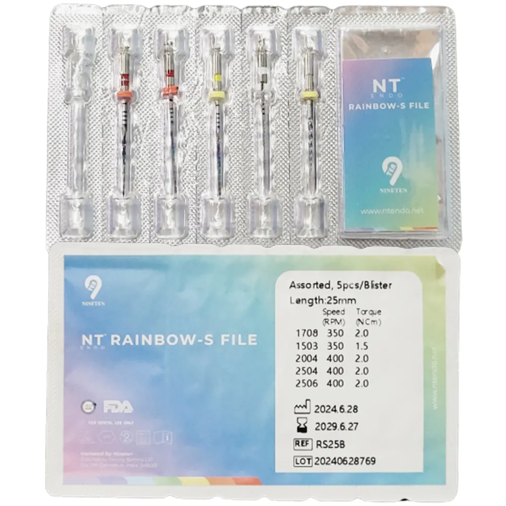 NT Rainbow S NiTi Rotary Files | Advanced Root Canal Treatment | Dentalkart